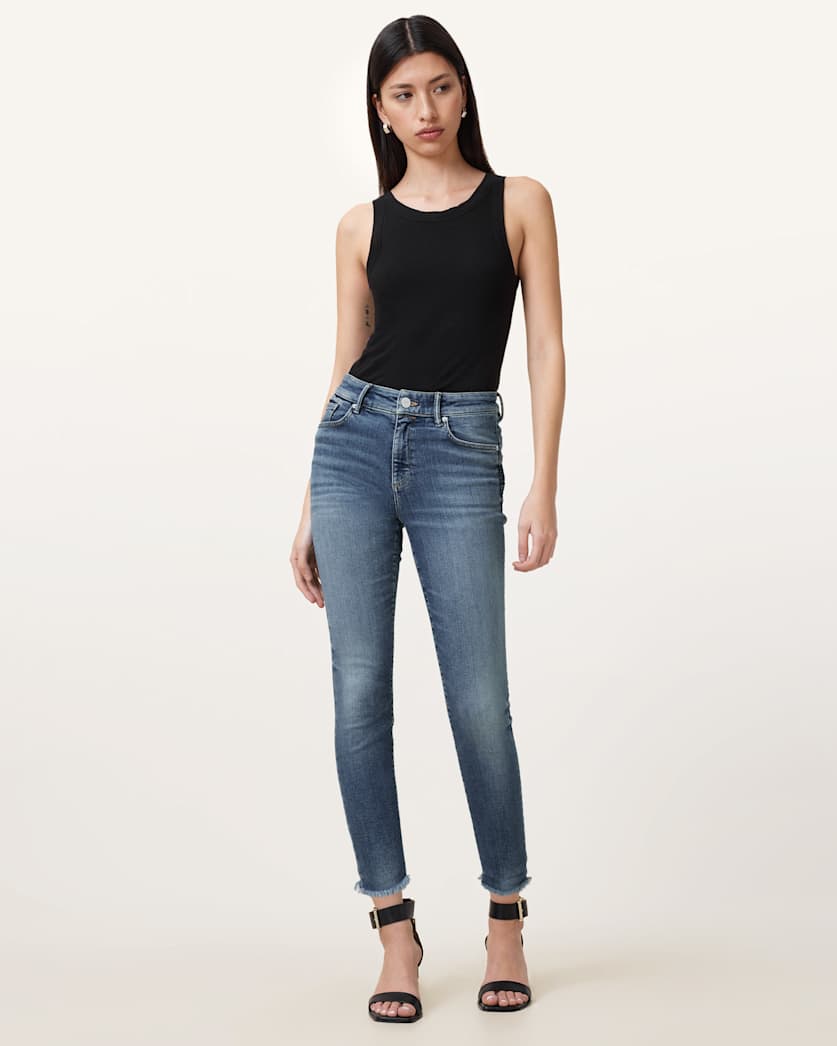 Miller Push Up Skinny Fit Denim Jeans DEEP ROYAL BLUE | ALLSAINTS